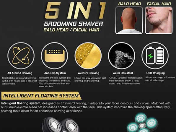 5-in-1 Grooming Shaver | StackSocial