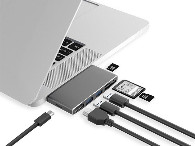 7-in-1 MacBook Pro USB-C Hub | StackSocial
