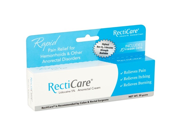 RectiCare Lidocaine 5% Anorectal Rapid Action Relief From Pain, Burn ...
