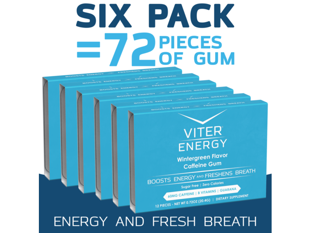 Viter Energy Caffeine Gum - Cinnamon- 1/2 lb. Bulk (Gum only) | Joyus