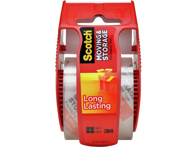 Scotch Long Lasting Acrylic Storage Packaging Tape with Dispenser, 2 ...