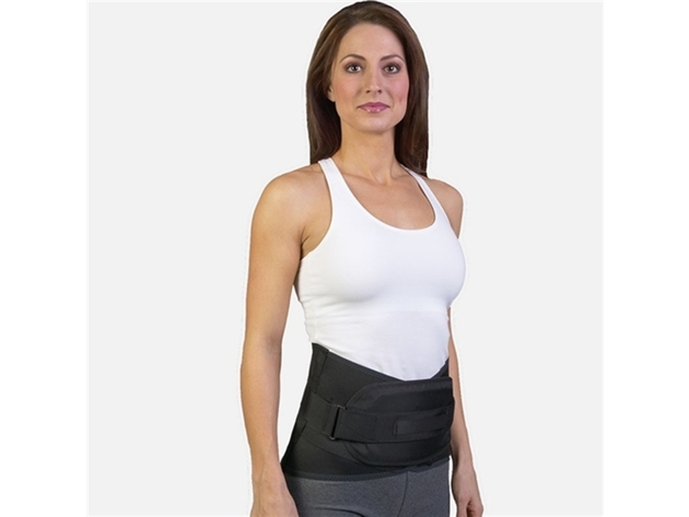 Med Spec Back-N-Black Back Support with Dual Panels for Low Back Strain ...