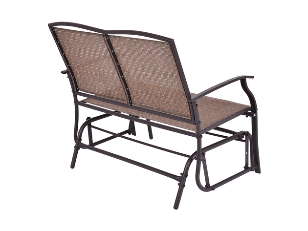 Costway Patio Glider Rocking Bench Double 2 Person Chair Loveseat ...
