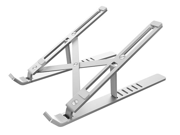U-Rise Foldable Aluminum Laptop Stand (Silver) | StackSocial