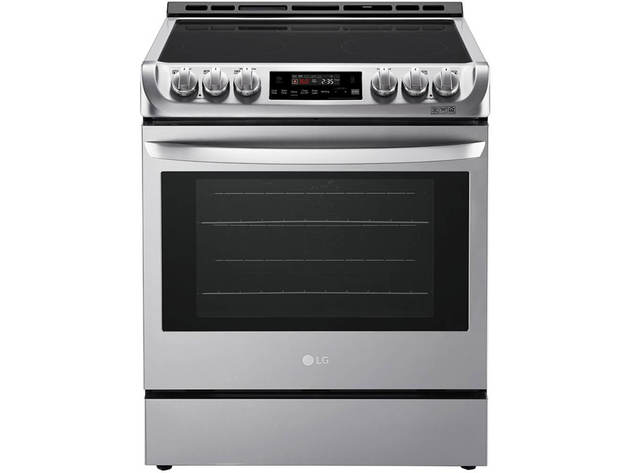 LG LSE4611ST 6.3 Cu. Ft. Stainless Slide-In Electric Convection Range ...