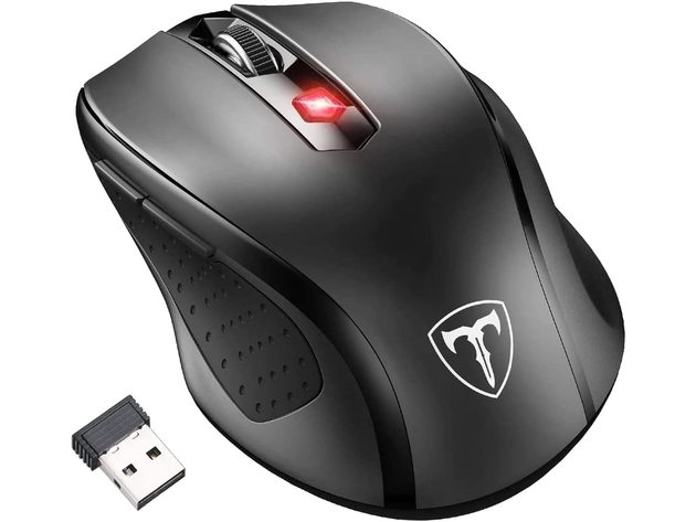 VicTsing 2.4Ghz Wireless Full Size 6 Button Ergonomic Mouse (adjustable ...
