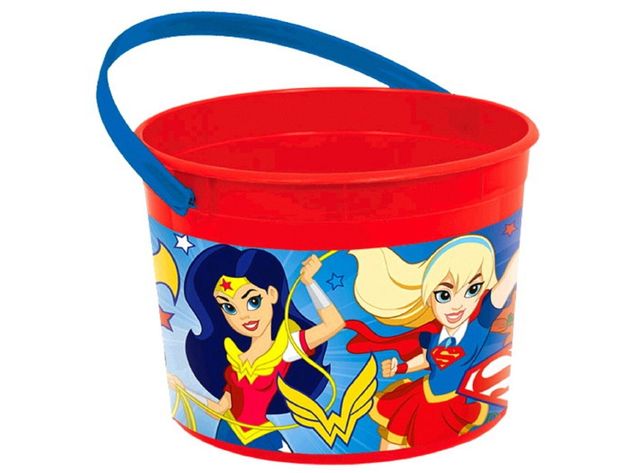 DC Superhero Girl Plastic Bucket Container (1 pc) | Joyus