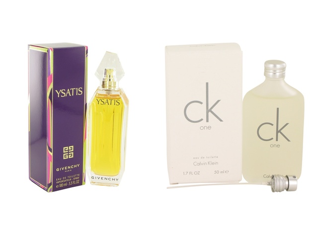 Gift set YSATIS by Givenchy EDT Spray 3.4 oz And CK ONE EDT Pour/Spray ...