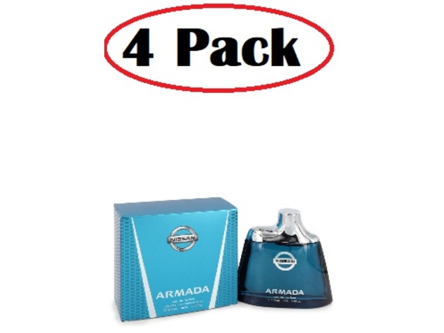 4 Pack of Nissan Armada by Nissan Eau De Parfum Spray 3.4 oz | StackSocial