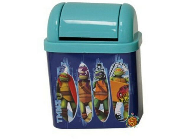 Teenage Mutant Ninja Turtles Desktop Waste Bin Tin - "Sewer Surfin ...