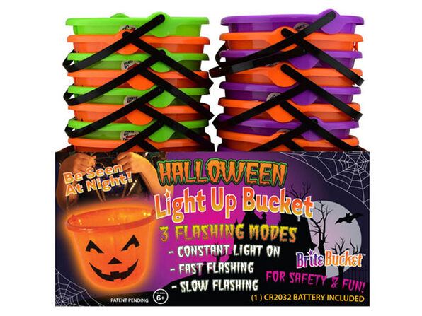 Halloween Light Up Trick-or-Treat Bucket (3-Pack) | StackSocial