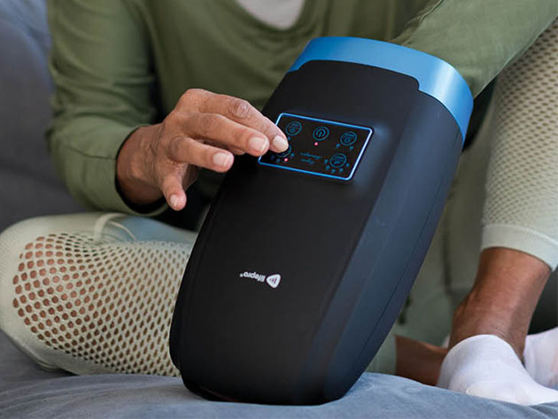 Legra Cordless Air Compression Hand Massager (White) | New Atlas