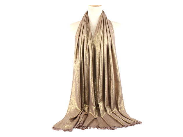 Shimmered Shawl: Two-Toned Elegance (Golden Shimmer) | StackSocial