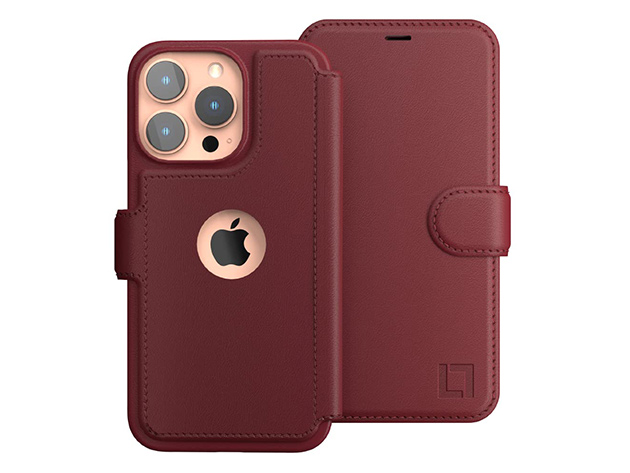 LUPA Legacy iPhone 13 Pro Max Wallet Case (Burgundy) | StackSocial