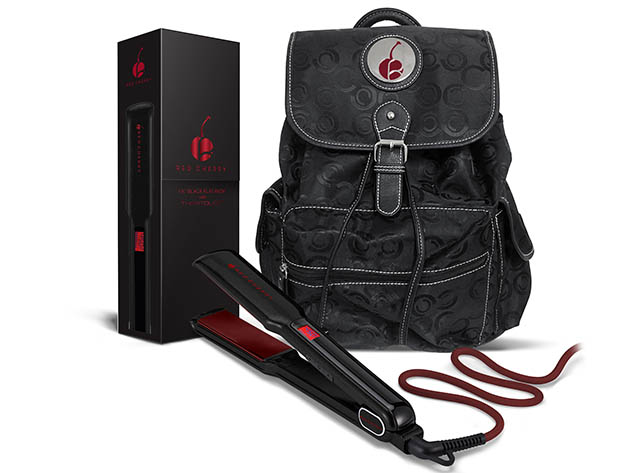 Black Cherry 1.5" Professional Thermolon One Pass Digital Flat Iron ...