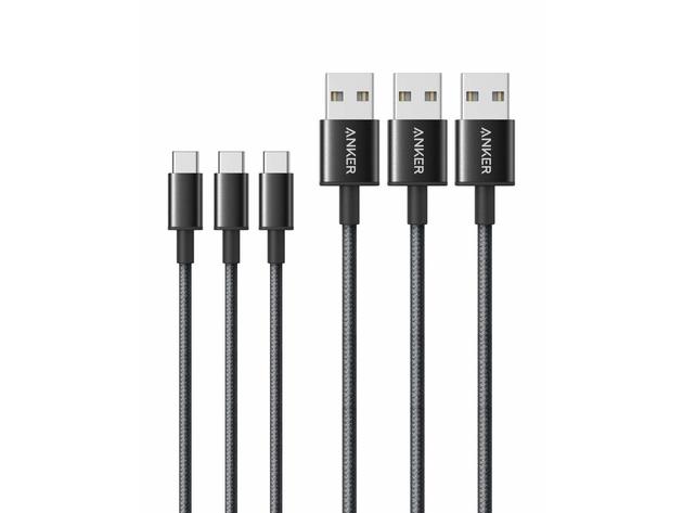 Anker Premium Nylon USB-C to USB-A Cables (3-Pack, 6ft) | Entrepreneur
