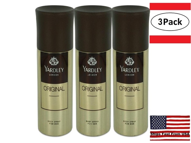 3 Pack Yardley Original by Yardley London Deodorant Body Spray 5 oz for ...