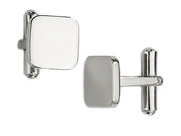 Mens Chisel Cuff Links in Stainless Steel | StackSocial