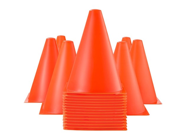 7-inch Cones for Sports Practice & Drills 12-Pack | theChive University