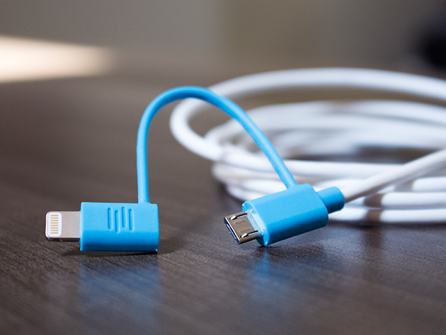2-in-1 iOS & Android Extra-Long Charging Cable (3-Pack) | StackSocial