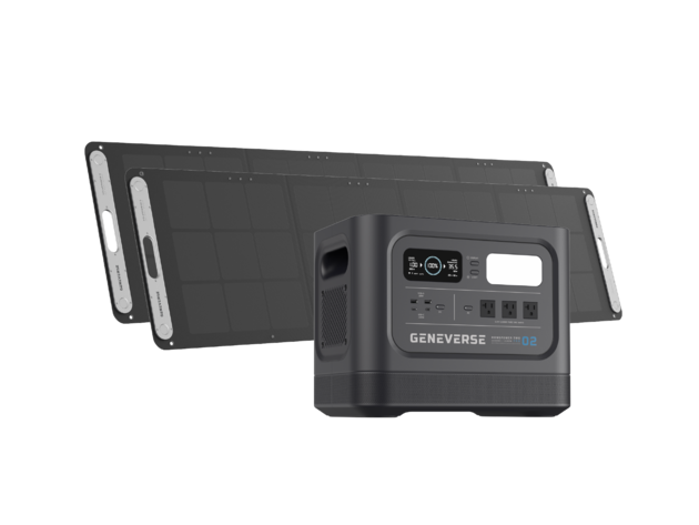 HomePower PRO Solar Generator TWO PRO + 2 Solar Panels (400W) - 1-2 ...