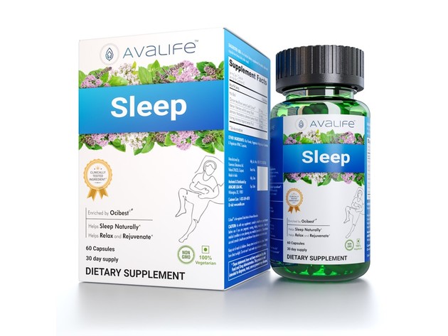 Avalife Sleep - Natural Sleep Aid Supplements for Men & Women - Gluten ...