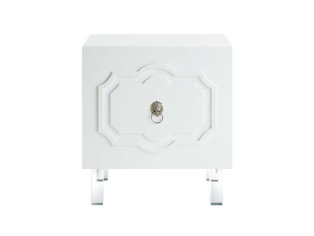 Sahara Side Table Nightstand Light Grey | Raw Story