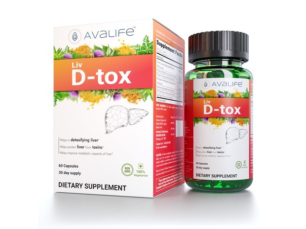 Avalife Liv D-tox - Ultimate Liver Cleanse & Detox Formula for Men ...
