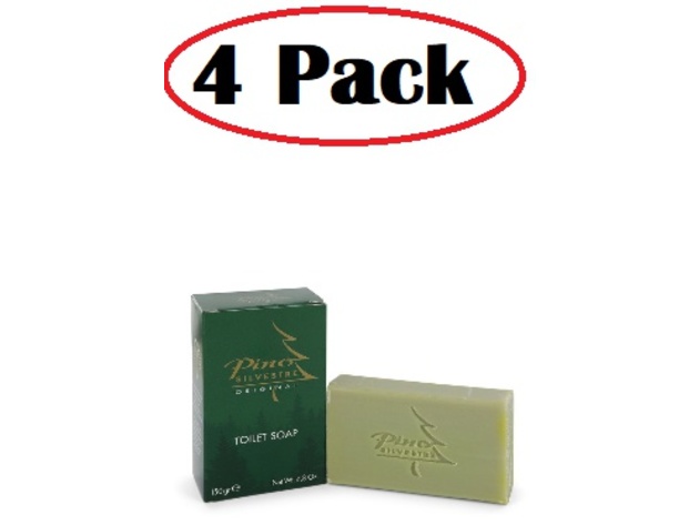4 Pack of PINO SILVESTRE by Pino Silvestre Soap 4.8 oz | StackSocial