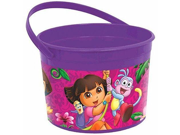 Dora the Explorer Plastic Favor Bucket Container ( 1pc ) - Purple | Joyus