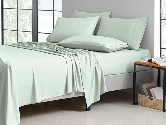 6-Piece Bamboo-Blend Comfort Luxury Sheet Set (Mint/Queen) | StackSocial