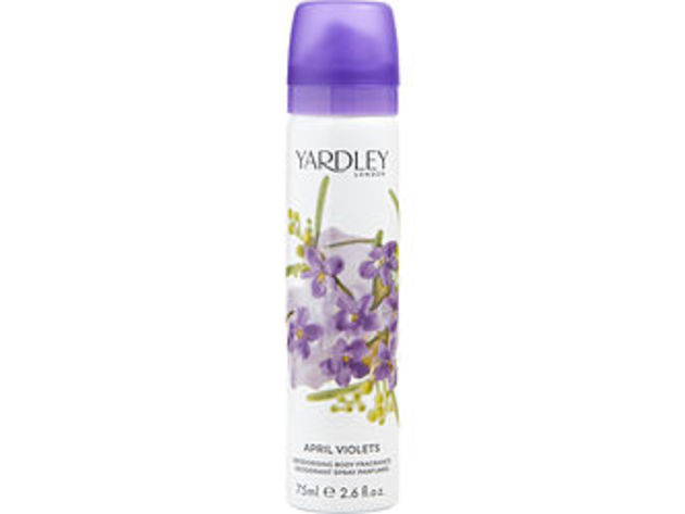 YARDLEY by Yardley APRIL VIOLETS BODY SPRAY 2.6 OZ (NEW PACKAGING) For ...