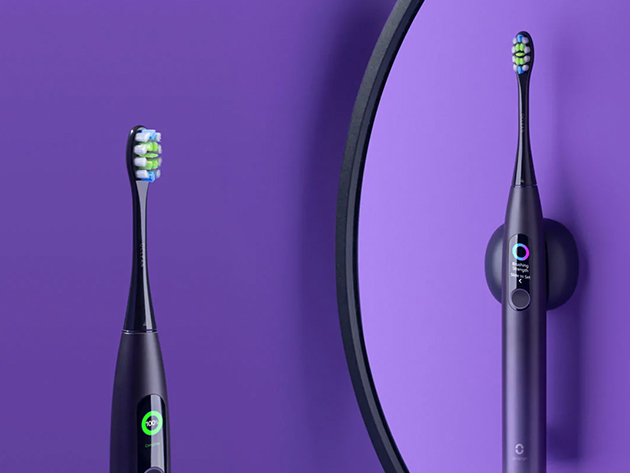 Oclean X Pro Smart Electric Toothbrush (Aurora Purple) | StackSocial