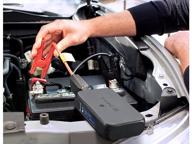 TYPE S 12V 6.0L Battery Jump Starter with Qi Wireless Charging ...