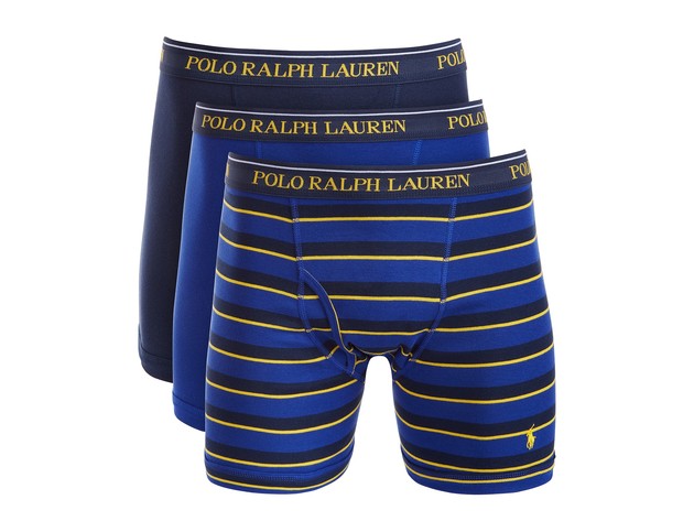 Polo Ralph Lauren Men's Classic-Fit 3pk. Boxer Briefs Blue Size Small ...