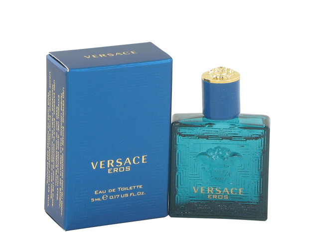 Versace Eros by Versace Mini EDT .16 oz for Men (Package of 2 ...