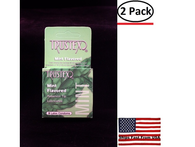 ( 2 Pack ) Trustex Flavored Lubricated Condoms - 3 Pack - Mint ...