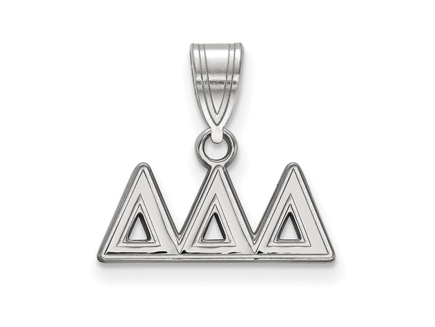 Sterling Silver Delta Delta Delta Medium Pendant | StackSocial