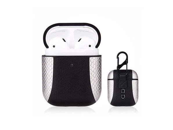 iPM PU Leather Protective Case for AirPods® (Silver) | StackSocial