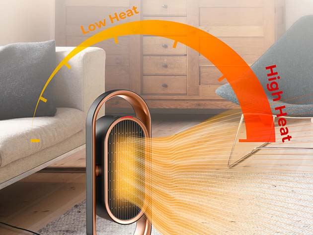 1500W PTC Oscillating Indoor Infrared Ceramic Heater | StackSocial