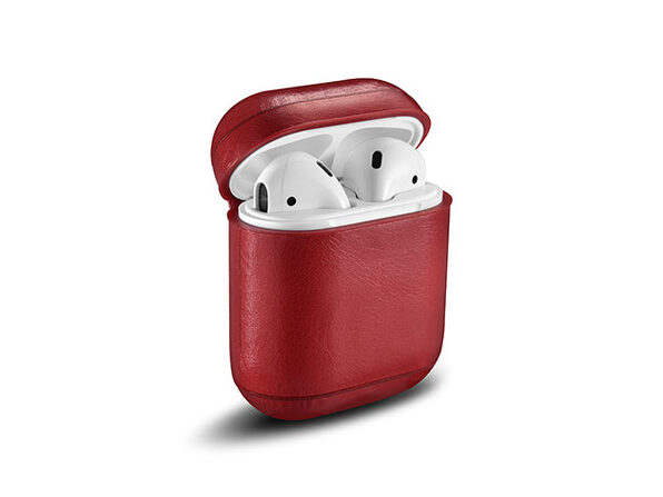 Leather AirPod Case (Classic/Red) | iDownloadBlog Deals