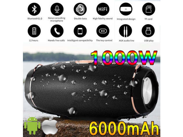 Waterproof Bluetooth Speaker Soundbox | StackSocial